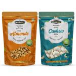 Buy Wondernut Premium Healthy Almonds Cashews Combo 500gm (250gm Pack ...