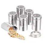 Buy Ebun Heavy Gauge See Through Stainless Steel Containers 500 Gms ...