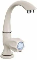 Buy Cossimo Cream Pvc Swan Neck Pillar Tap Faucet Centerset ...