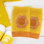 Buy Bembika Yellow Cotton Baby Kneepad Animal Face For Kids Online at ...