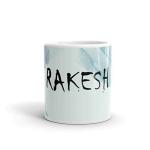 Buy Rish Rakesh Name Theme Printed Light Blue Ceramic Coffee Mug, 350 ...