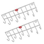 Buy Unify Combo 2 Pieces Stainless Steel Hook Rail, Door Mounted Hook ...