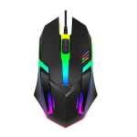Buy WearaByte Black wired Gaming Mouse with colorful RGB Backlit Mouse ...