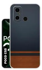 Buy Snazzy Multicolor Silicon Shock Proof Back Cover for POCO C55 ...