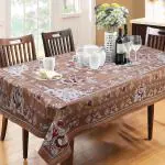 Buy Dakshya Industries PVC Waterproof Rectangle 6 Seater Dining Table ...