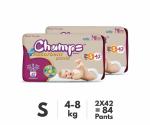 Buy Champs baby diaper high absorbent baby pant diapers - Small Size ...