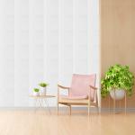 Buy Kayra Decor 3D Wall Panel PVC Design , White,19.7 X 19.7, (Pack of ...