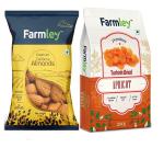 Buy Farmley (Almonds 250 g, Premium Apricots 200 g) Dry Fruits Combo ...