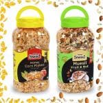 Buy Swad Honey Corn Flakes & Muesli Fruit & Nut (Wholegrain with Oats ...