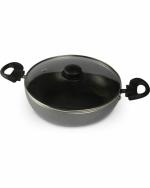 Buy Limera Orchid Induction Base Kadhai 26 cm diameter with Lid 4 L capacity (Aluminium, Non ...