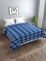 Buy MORADO Double Bed Warm Woolen Fabric Checkered Quilt Cover/Duvet ...