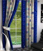Buy WOAH Polyester Floral Door Curtain Door Window Curtain Premium ...