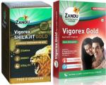 Buy ZANDU Vigorex Shilajit Gold (1 Pack, 20 Caps in Pack) and Vigorex Gold (1 Pack, 10 Caps in ...