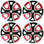 Buy PRIGAN Altroz Universal Silver Black Red Wheel Cover for All 14 ...