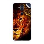 Buy GADGETSWRAP Printed Vinyl Skin Sticker for Nokia 8.1 - Lion Face ...