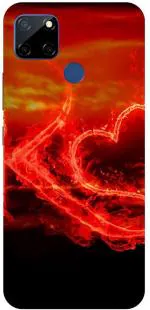 Buy GOLDALPHA Red, Black Plastic Back Cover For Realme C25 Online at ...