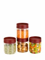 Buy Airtight Plastic Unbreakable (Pack Of 4)Containers, Kitchen Storage ...