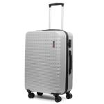 Buy NOVEX Rome Silver Check-in Size Scratch Resistant 4 Wheel Hard ...