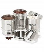 Buy Kuber Industries Silver Stainless Steel Container Set ( 3) Online ...