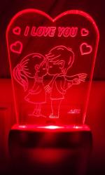 Buy Omniverse I Love You Cold Couple Fancy Multicolor Night Lamp Online ...