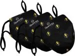 Buy Heenrgy Biotech Black Cotton Reusable Washable 3 Layer Cloth Mask ...