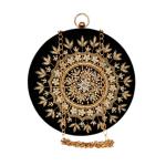 Buy NEEDLEHANDICRAFTS Handcrafted Round Box Clutch for Women/Girls for ...