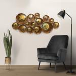 Buy Eternal Interiors Hanging Metal Modern Art Wall Decor Artifact Gold ...