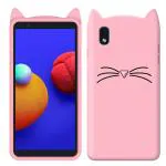 Buy Lejaao Samsung Galaxy M01 Core Rose Gold Silicone Mobile Back Cover ...