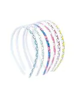 LYTIX Multicolor Synthetic Multiprint Hair Band for Women (Pack of 6 ...