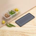 Buy Ranic Grey Plastic 3 Partition Fridge Storage Container Boxes, 2000 ...