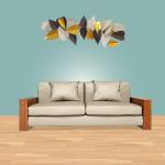 Buy Eternal Interiors Hanging Metal Modern Art Wall Decor Artifact Gold ...