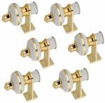 Buy Grownix Iron White Rod Rail Bracket (Pack Of 6) Online at Best ...