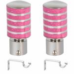 Buy ZYREX Decorative Stainless Steel Curtain Bracket Parda Holder with ...