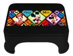 Buy Kuber Industries Black Plastic Mickey Minnie Print Square Bathroom ...