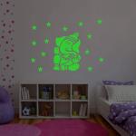 Buy DreamKraft Green Graphic Print Vinyl Glow In The Dark Ganesha ...