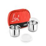 Buy Uninox Stainless Steel Airtight Lazeez Red Lunch Box Online at Best ...