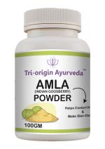 Buy Tri-Origin Ayurveda Amla Indian Gooseberry Powder 100 gms | Pure ...