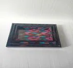 Buy SHIP Wooden Tray with Handprinted Designs Serving Trays (Set of 3 ...