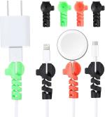 Buy Remeka Multicolor Spiral Cable Protector Winder Clip Sleeve 4 ...