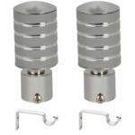 Buy ZYREX Heavy duty Aluminium Curtain Bracket Parda Holder with ...