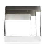 Buy Prime Bakers and Moulders Store Silver Alloy Steel Square Cutters ...