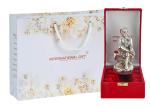 Buy Smile'S Gift Silver Metal Sai Baba Idol With Beautiful Red Velvet ...