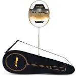 Buy Li-Ning Yellow, White Strung Badminton Racquet, 83 G Online at Best ...