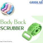 Buy GRIDLAB Silicone Back Scrubber for Shower, Handle Body Washer, Exfoliating Texture Body ...