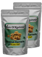 Buy Vale Of Kashmir Walnut Kernels Brown Half 1 kg ( 500x2 ) Vacuum Packed, Kashmiri Akhrot Giri ...