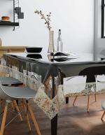 Buy Zitin Transparent Pvc Solid 6 Seater Table Cove Online at Best ...