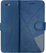 Buy SUPER ME Mi Redmi Y1 Blue Leather Dual Protection Flip Cover Online ...