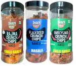 Buy Snack First Baked Rajma, Barley Spicy Garlic & Flaxseed Ragi Masala ...