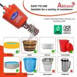 Buy Abirami Floating Water Heater - 2000W | 100% Copper Heating Tube | Portable | SHOCKPROOF ...