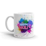 Buy Rish Happy Holi Printed Multicolor Ceramic Coffee Mug, 350 Ml ...